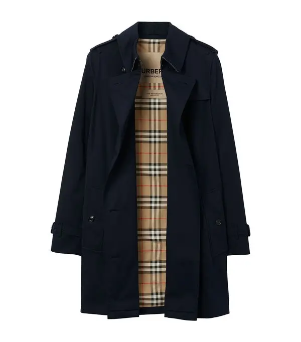 Burberry Kensington Heritage Trench Coat - Navy