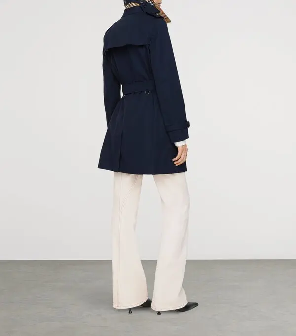 Burberry Kensington Heritage Trench Coat - Navy