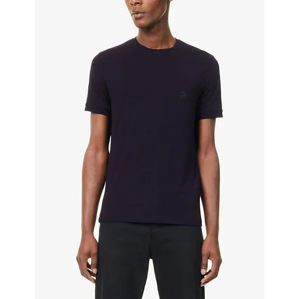 Giorgio Armani Short-sleeve Logo Jersey T-shirt