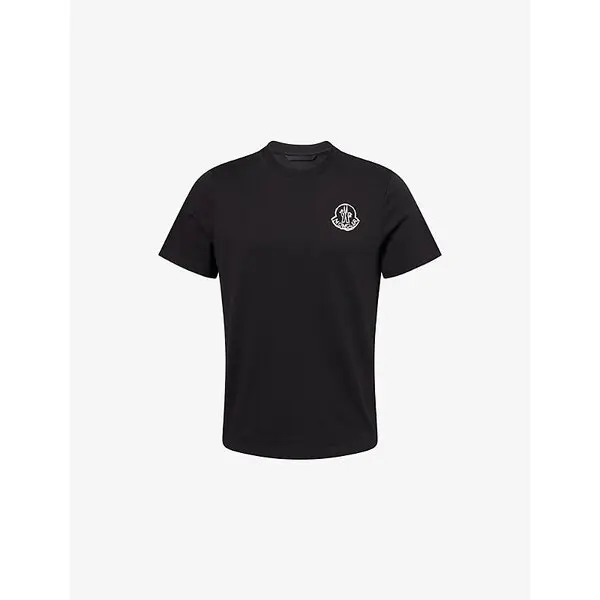 Moncler Artist Logo-print Cotton T-shirt - Black