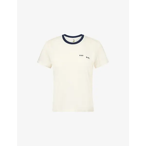 SIR. Crew-neck Short-sleeve Cotton T-shirt - Ecru