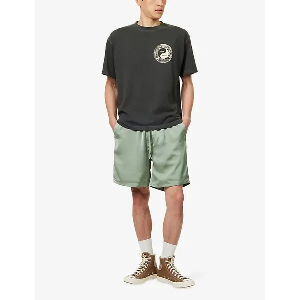 HONOR THE GIFT Relaxed-fit Satin Shorts