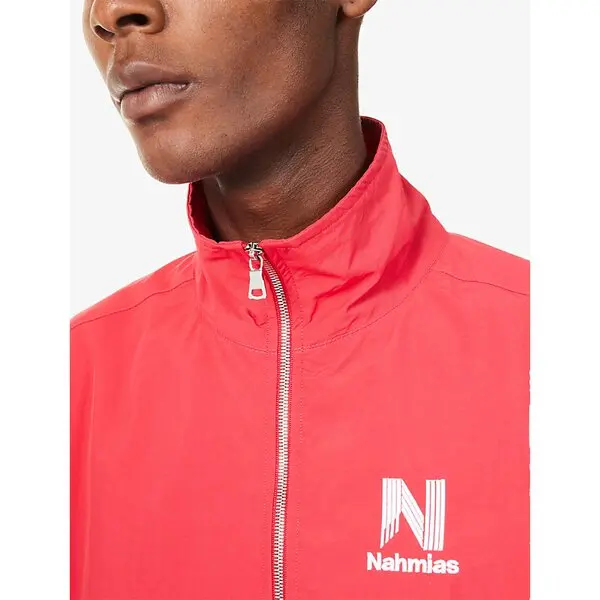 NAHMIAS Logo-embroidery Nylon Track Jacket