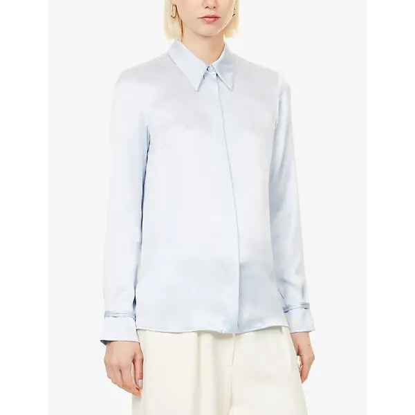 Gabriela Hearst Long Sleeve Silk Shirt