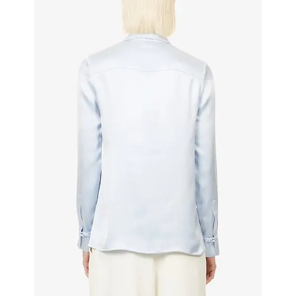 Gabriela Hearst Long Sleeve Silk Shirt