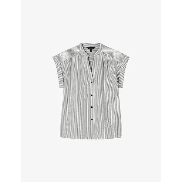 Whistles Sleeveless Striped Cotton Top