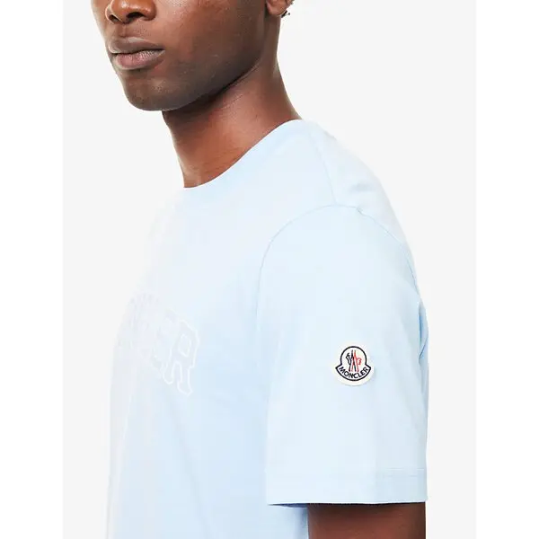 Moncler Stencile Logo-print Cotton T-shirt