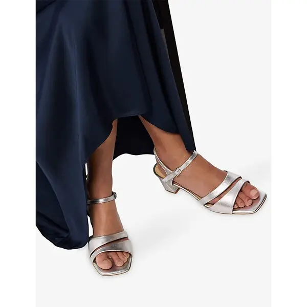 Whistles Cut-out Heeled Leather Sandals