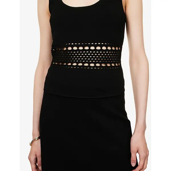 Simkhai Fitzgerald Open-stich Knit Tank Top