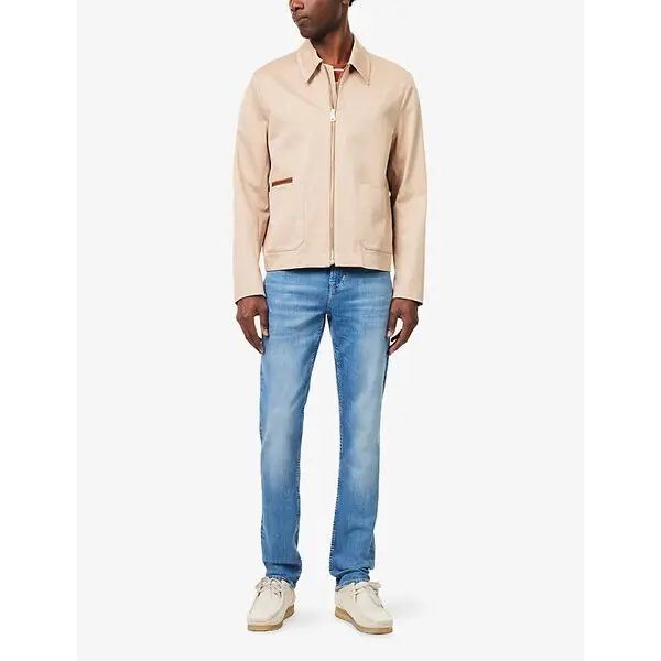 7 For All Mankind Slimmy Tapered-leg Stretch-denim Jeans