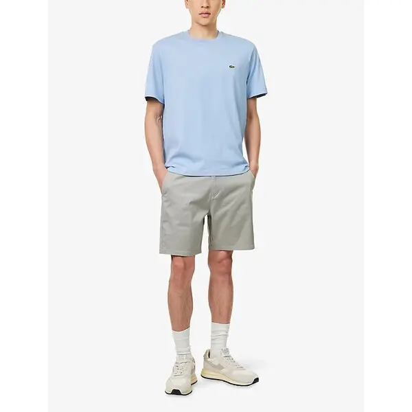 Lacoste Embroidered-emblem Crew-neck Cotton T-shirt
