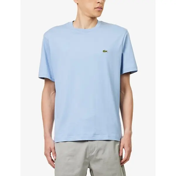 Lacoste Embroidered-emblem Crew-neck Cotton T-shirt