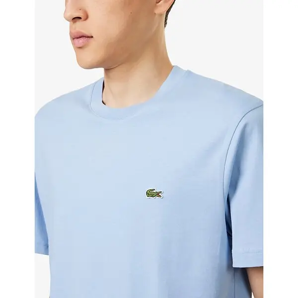 Lacoste Embroidered-emblem Crew-neck Cotton T-shirt