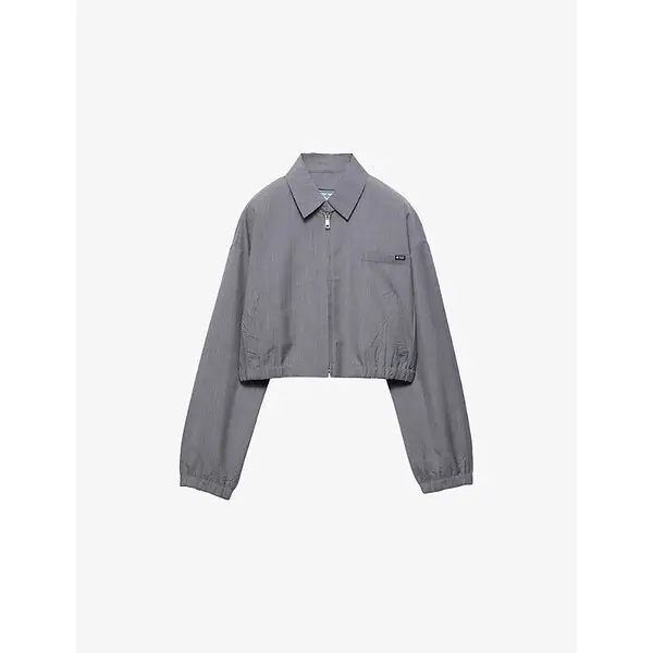 Prada Light Mohair Wool Blouson Jacket