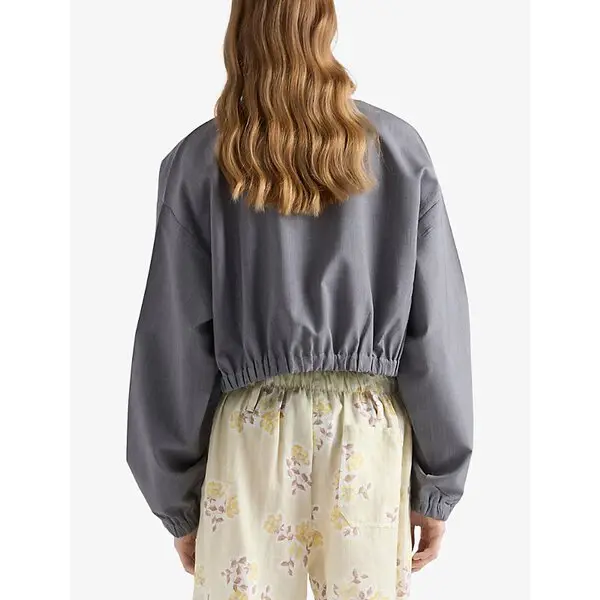 Prada Light Mohair Wool Blouson Jacket