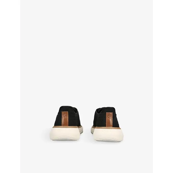 Cole Haan Grand Phaze Stitchlite™ Knitted And Leather Oxford Shoes - Blk/white