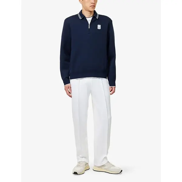Lacoste Tennis Heritage Quarter-zip Jersey Sweatshirt