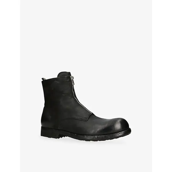 Officine Creative Bulla Leather Chelsea Boots With Zip Fastening