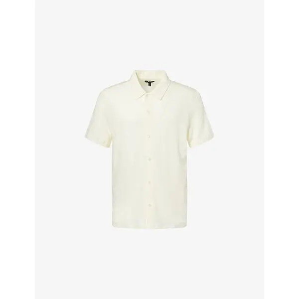 Paige Sultan Button-up Linen And Cotton-blend Shirt