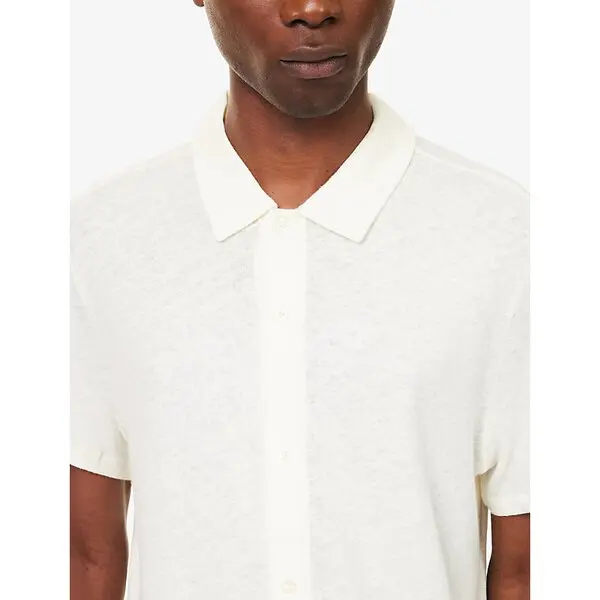 Paige Sultan Button-up Linen And Cotton-blend Shirt