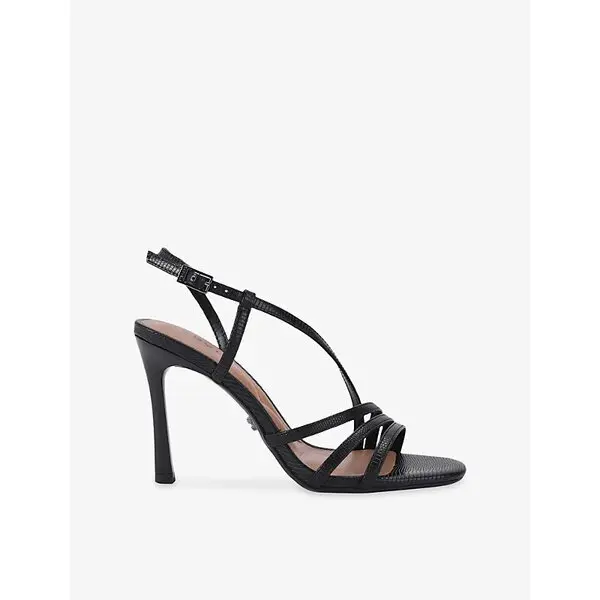 Carvela Paparazza Heeled Faux-leather Sandals - Black