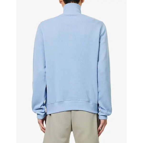 Lacoste Embroidered-logo Half-zip Cotton-knit Sweatshirt Xxl