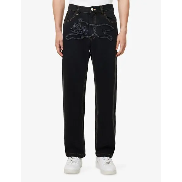 ICECREAM Running Dog Double Scoop Straight-leg Denim Jeans