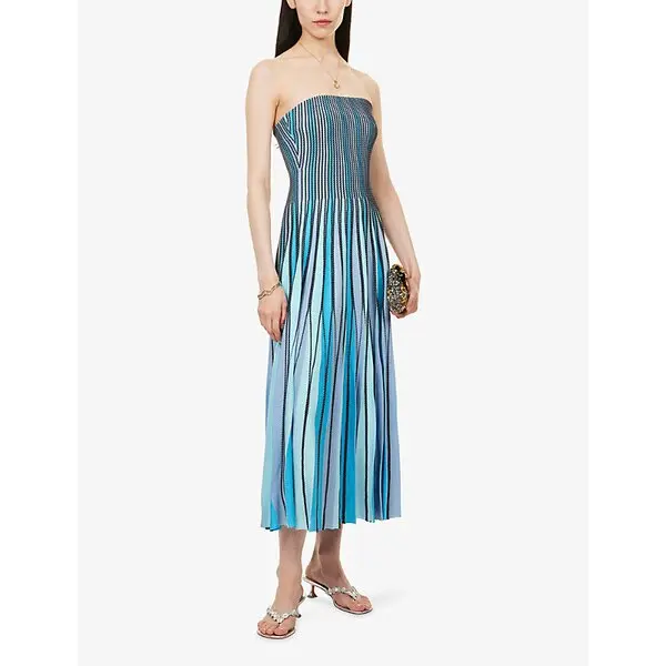 Simkhai Soleil Striped Knit Midi Dress