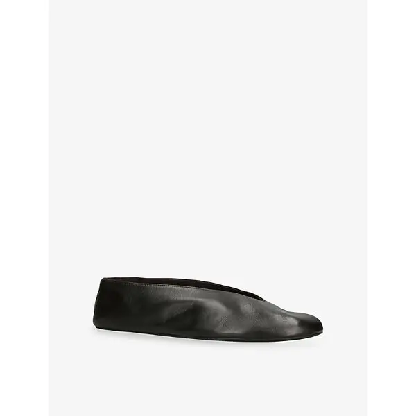 THE ROW Fay Flat Two Leather Ballet Flats