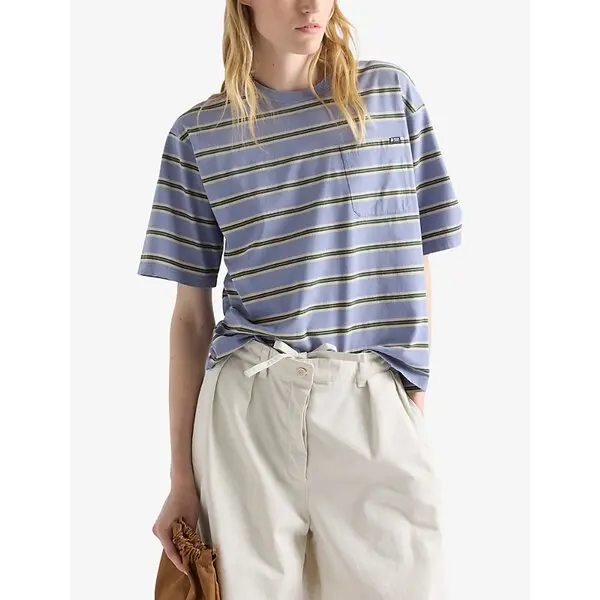Prada Stripe Short-sleeve Cotton-jersey T-shirt