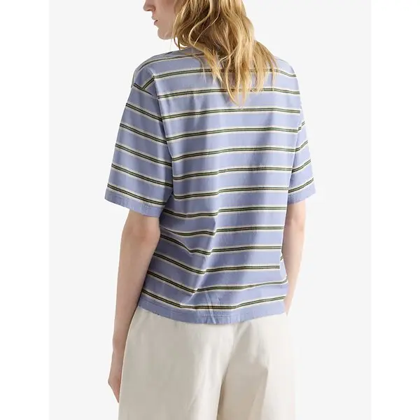 Prada Stripe Short-sleeve Cotton-jersey T-shirt