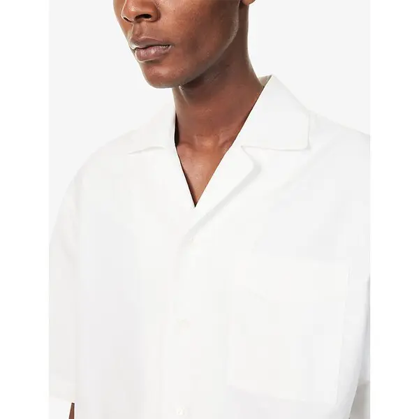 Bottega Veneta Compact Pyjama Short-sleeve Cotton Shirt
