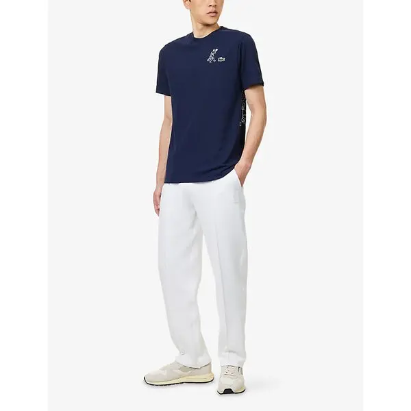 Lacoste Graphic-print Crew-neck Cotton T-shirt