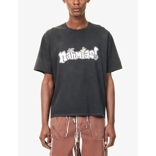 NAHMIAS Boardwalk Logo-print Boxy Cotton-jersey T-shirt