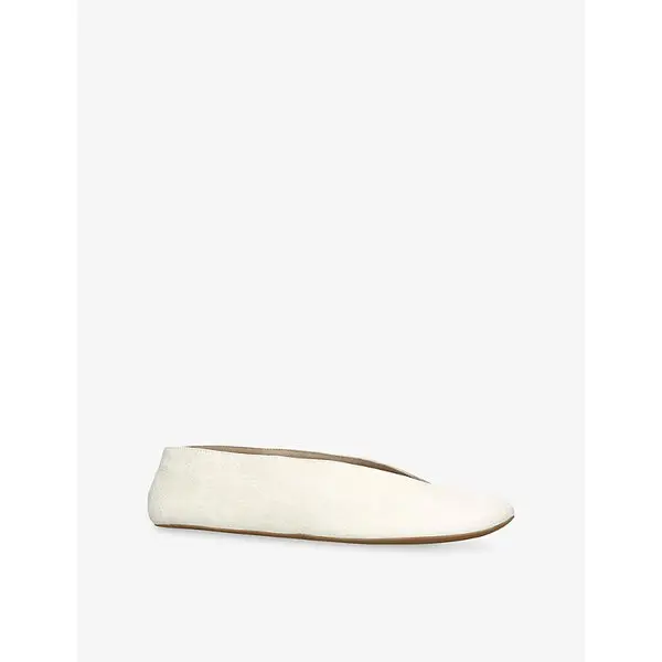 THE ROW Fay Flat Two Leather Ballet Flats
