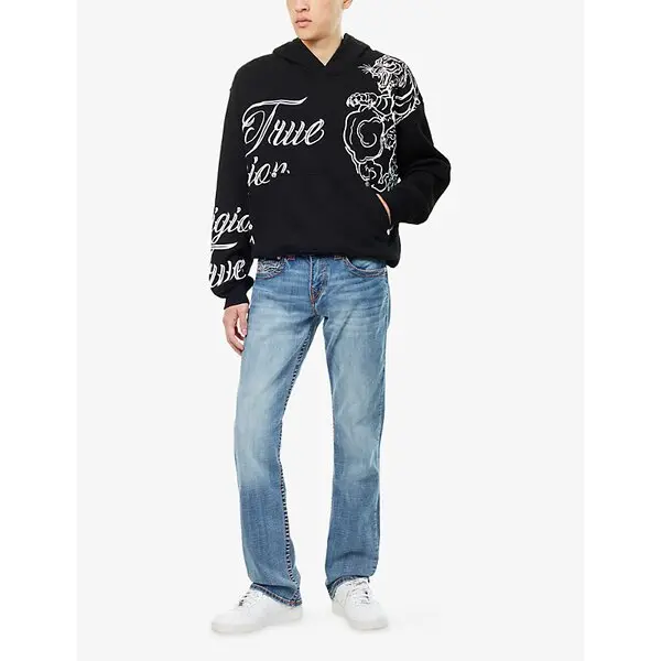 True Religion Graphic Print Cotton Hoody