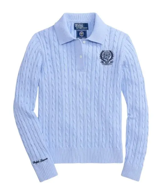 Polo Ralph Lauren Cable Embroidered Polo Sweater