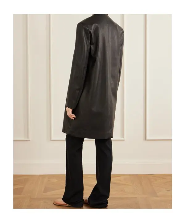 THE ROW Long-sleeved Leather Coat