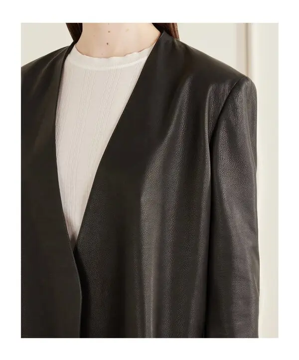 THE ROW Long-sleeved Leather Coat