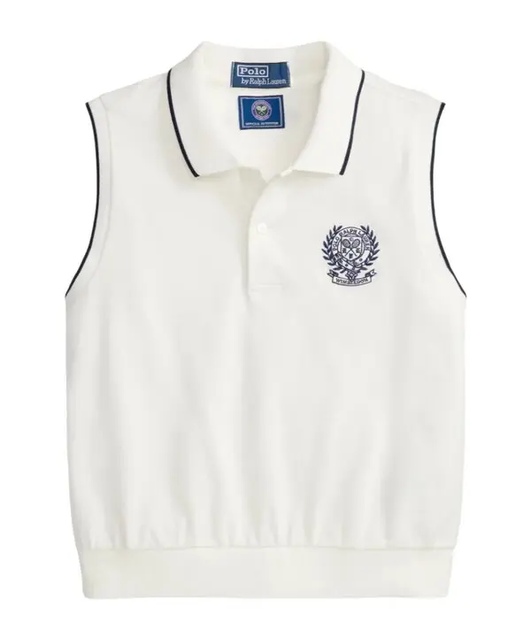 Polo Ralph Lauren Wimbledon Sleeveless Polo Shirt - White
