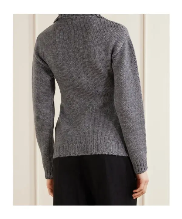 JIL SANDER Ribbed-knit Half-zip Turtleneck Sweater