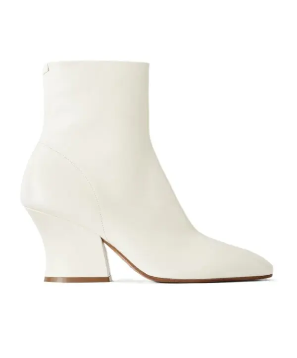 JIL SANDER Lune Ankle Boots - Ivory