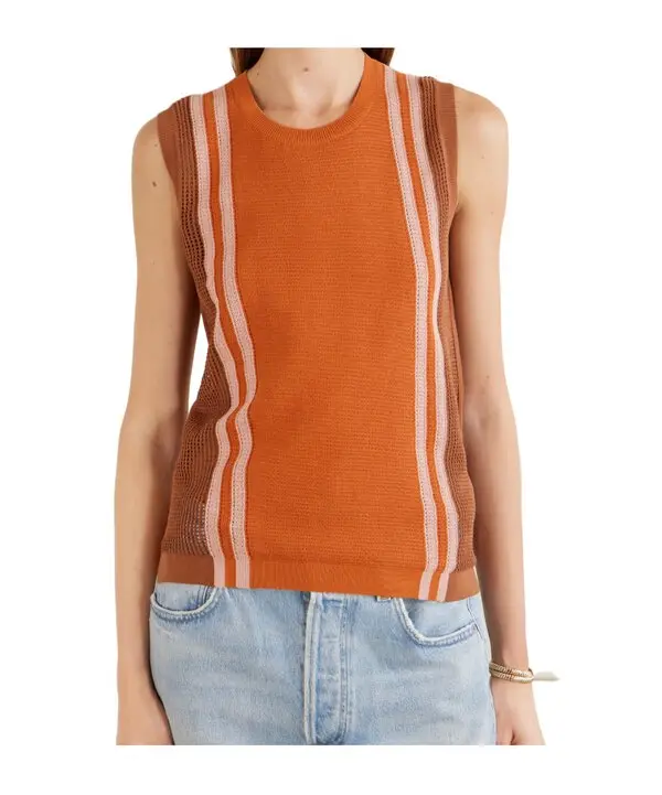 Marni Striped Openwork Crochet Vest