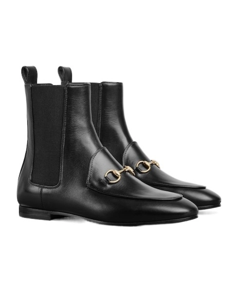 Gucci Jordaan Boots With Horsebit Detail
