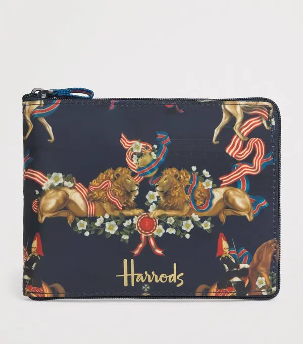 Harrods Great British Pocket Shopper Bag - Navy