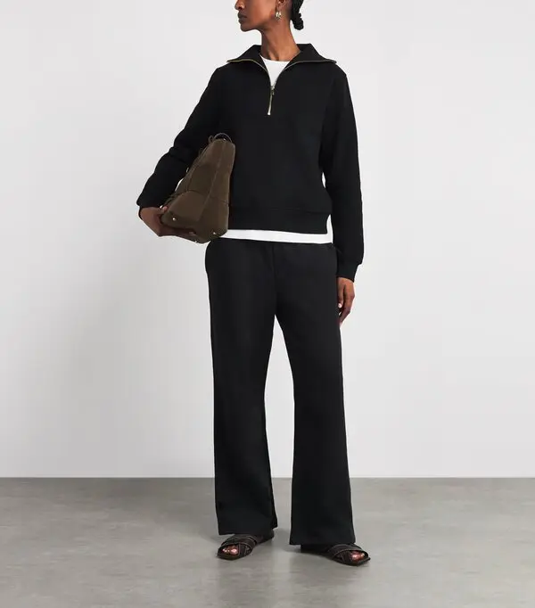 Harrods Cotton Jersey Wide-leg Sweatpants