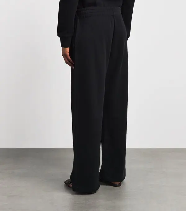 Harrods Cotton Jersey Wide-leg Sweatpants
