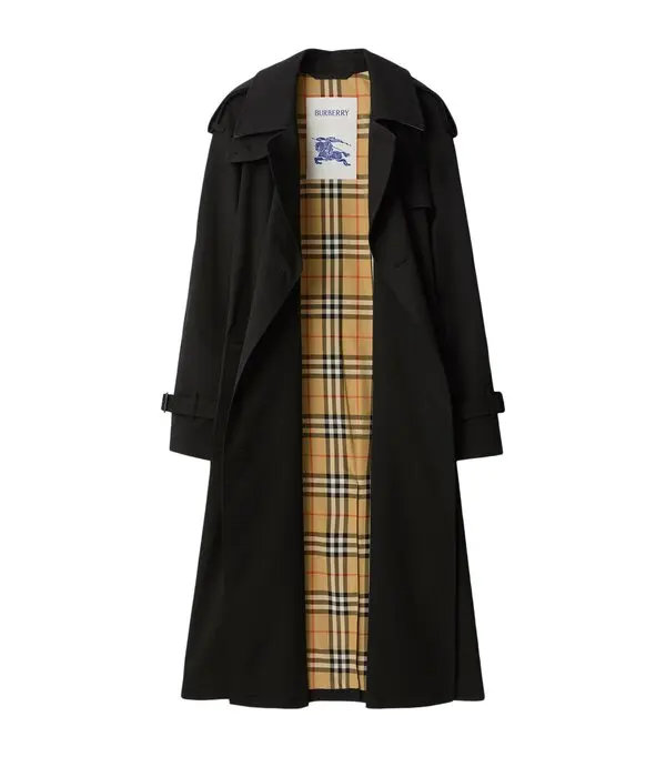 Burberry Long Castleford Trench Coat - Black