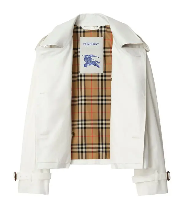 Burberry Cropped Mayfair Trench Jacket