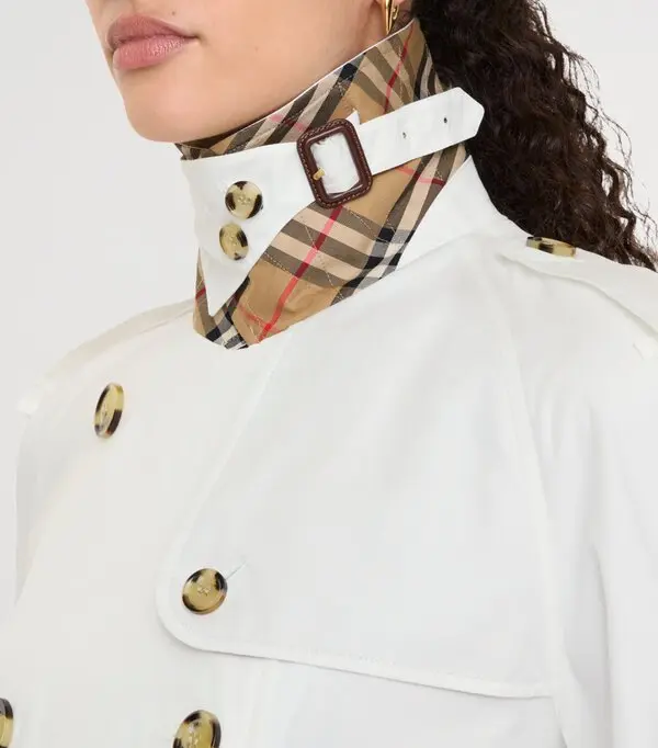 Burberry Cropped Mayfair Trench Jacket
